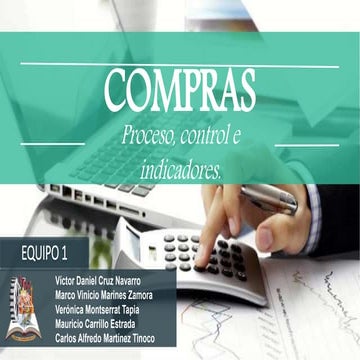 Compras: Proceso,control e indicadores | PPTX