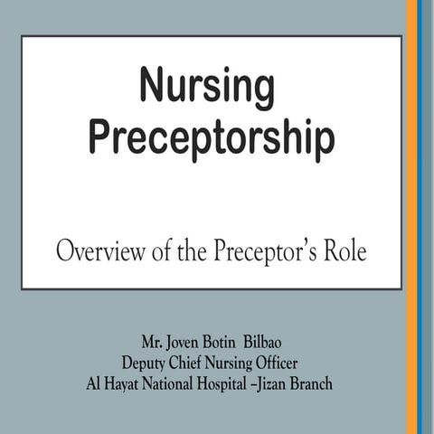 1. preceptorship overview | PPT