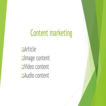 content marketing. | PPT
