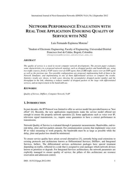 Performance Evaluation Of Udp Dccp Sctp And Tfrc For Different Traf…
