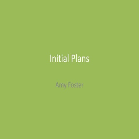 1. initial plans(4) | PPTX
