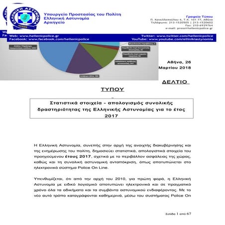 ΟΔΙΚΑ ΤΡΟΧΑΙΑ ΑΤΥΧΗΜΑΤΑ-ΔΕΛΤΙΟ ΤΥΠΟΥ-ΕΛΣΤΑΤ | PDF