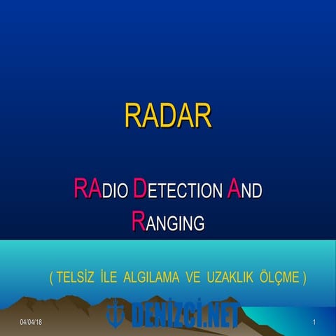1. radar | PPT
