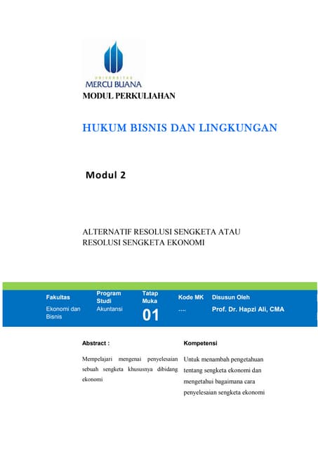 Penyelesaian Sengketa Bisnis.pptx skdcoooej | PPTX