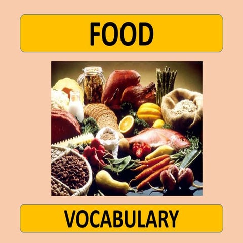 1.food vocabulary1ys | PPTX