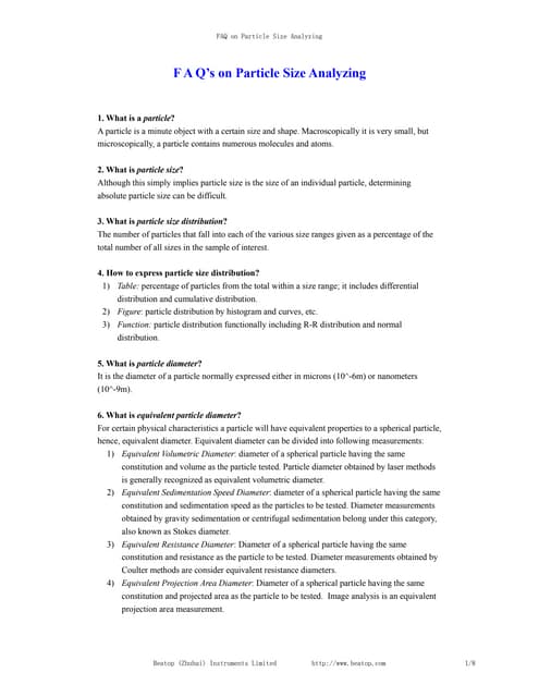 MS3000-Presentation Malvern Particle size analyser | PDF