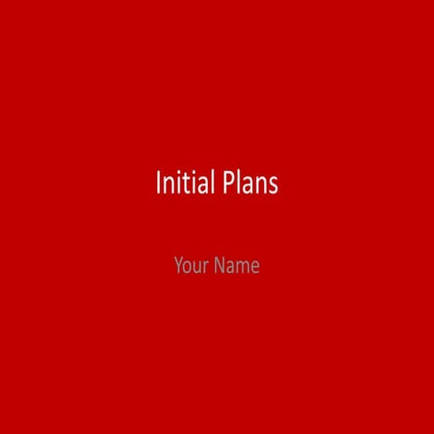 Initial Idea Board | PPTX