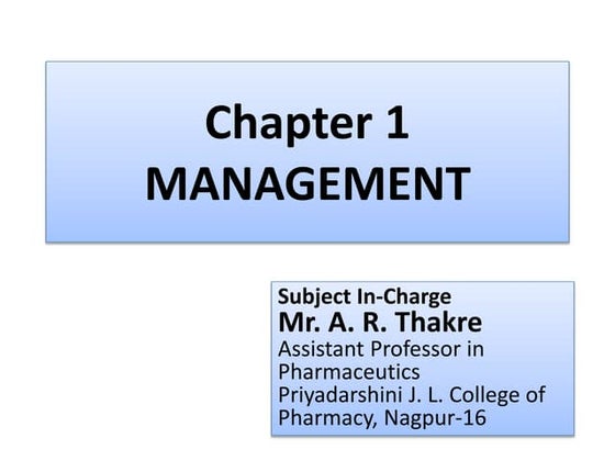 Principles of management class 12 | PPT