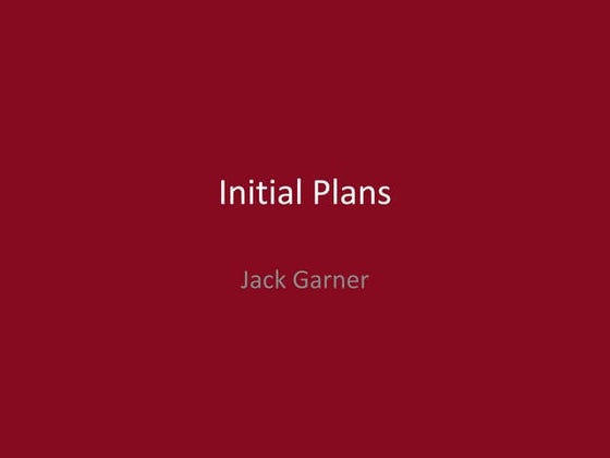 2. game initial plan | PPT