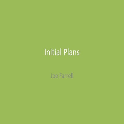 1. initial plans audio | PPTX