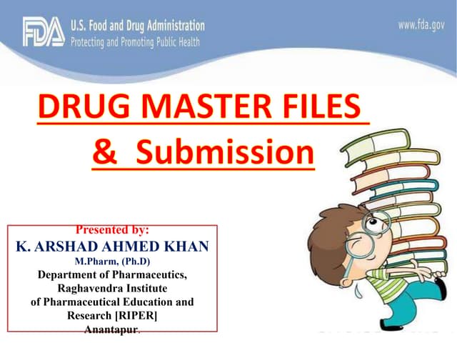DMF Drug Master File | PPTX