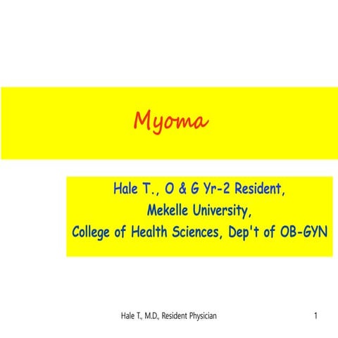 1. myoma | PDF
