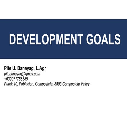 1. Development goals | PDF