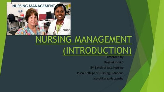 Introduction to Nursing Management | PPT