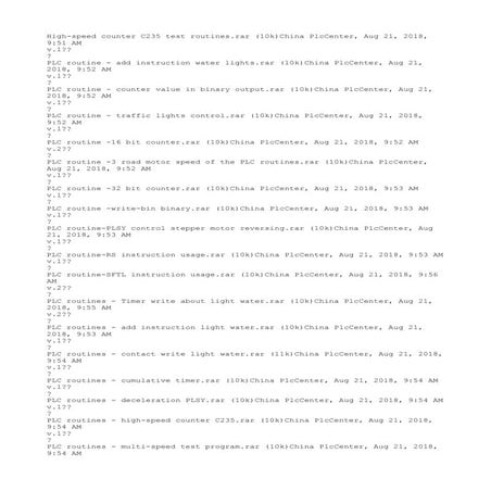 plc program examples for study | TXT