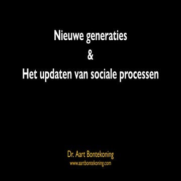 Presentatie Generaties op de werkvloer van Bontekoning [Generatiewerk ...