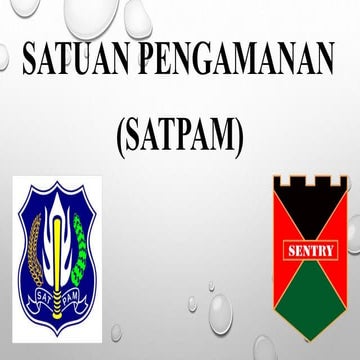 1. sejarah dan dasar pembentukan satpam | PPTX