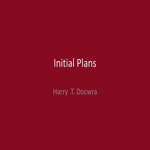1. initial plans(2) | PPT