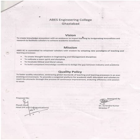 1. abes mission vision | PDF