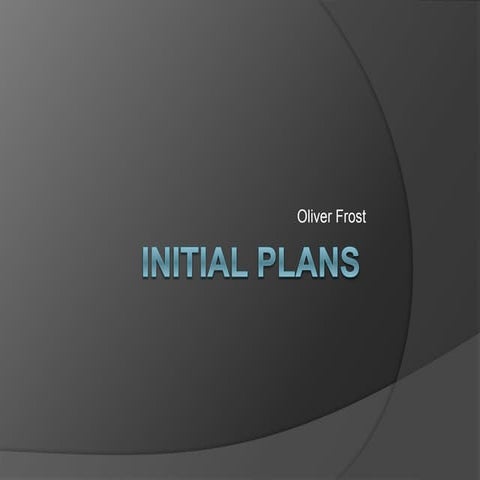 1. visual initial plans | PPT