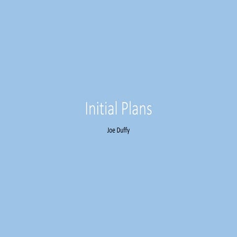 Music Video PowerPoint #1 Initial Plans 2019 Done!! | PPT