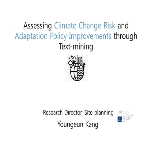 1.3c Methodology for Climate Change Risk Assessment Using Text Mining | PPT