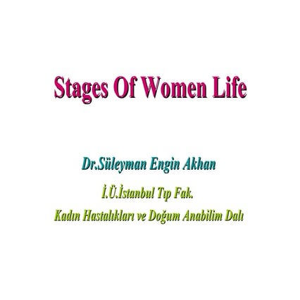 Women Life Cycle | PPT