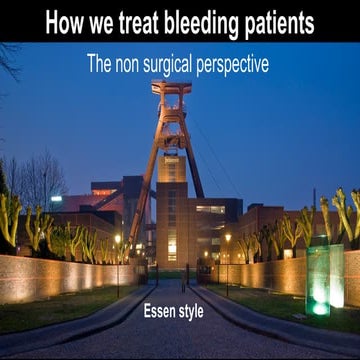 How to treat bleeding patients - the non-surgical perspective | PDF