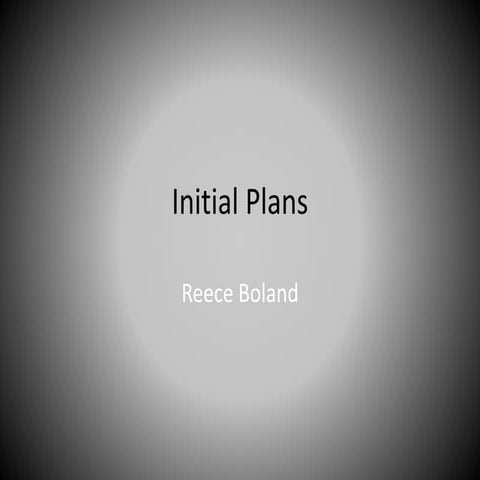 1. fmp initial plans | PPT