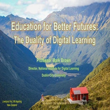 Education for Better Futures: The Duality of Digital Learning | PPTX