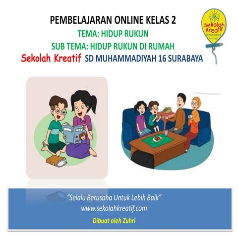 HIDUP RUKUN DI RUMAH | PPTX