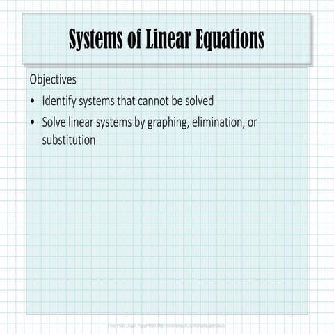 1.2 Systems of Linear Equations | PPT
