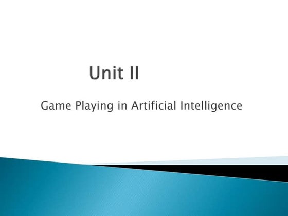 Artificial Intelligence- TicTacToe game | PPT
