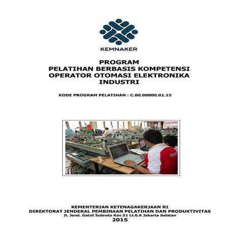 Master program pbk operator otomatisasi elektronika industri ok | PDF