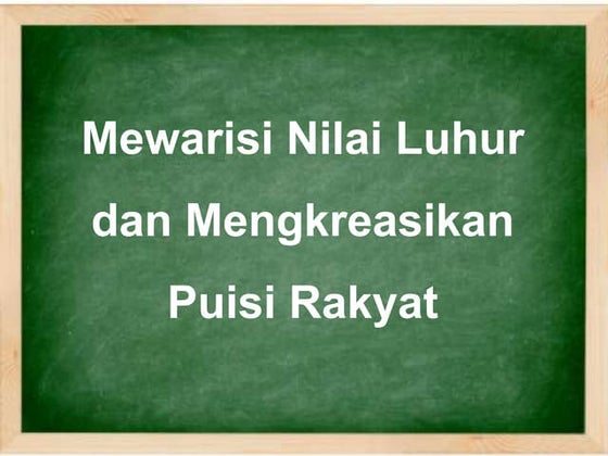 PPT Bahasa Indonesia Puisi Rakyat kelas 7.pptx