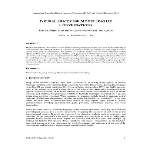 Neural Discourse Modelling Of Conversations Pdf