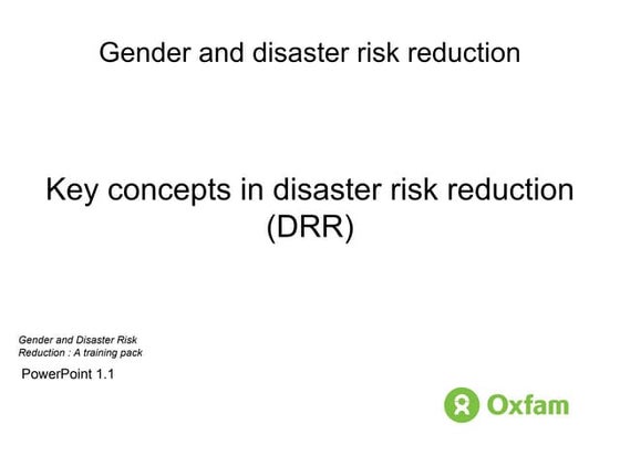 Community Based Disaster Risk Management (CBDRM) | PPT