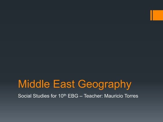 Middle East PPT | PDF