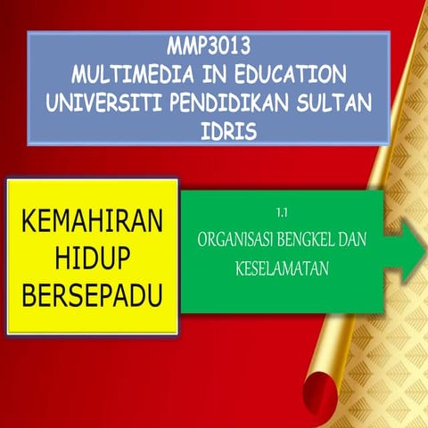 1 1organisasibengkelnkeselamatan-121216094242-phpapp01 | PPT