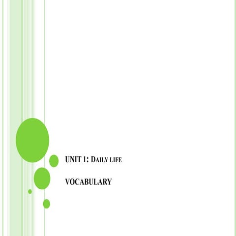 1-1 Vocabulary | PPT