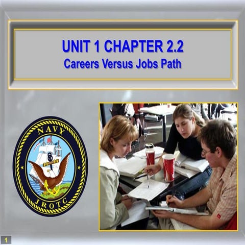 1 2 2 Careers Versus Jobs | PDF