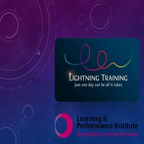 Welcome to Lightning Training 2013 | PPTX