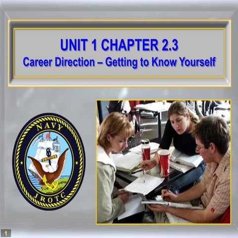 1 2 3 Career Direction Getting To Know Yourself | PDF | Career Advice ...