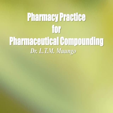 1 2-pharmaceutical compounding | PDF