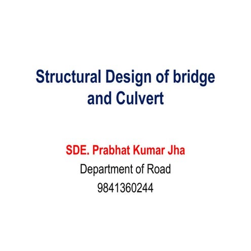 DESIGN OF RCC CULVERT | PPTX