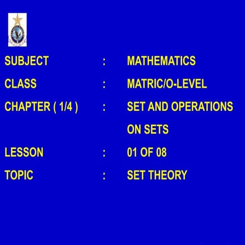 1.1. l1. SET THEORY | PPT