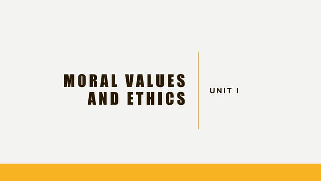 Human values | PPTX