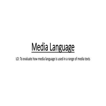 1.media language | PPT