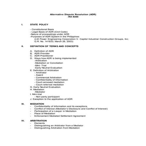 1. outline adr | PDF