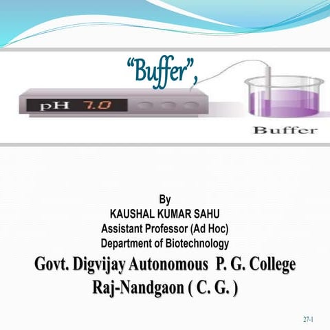 buffer by K.K. Sahu Sir | PPT